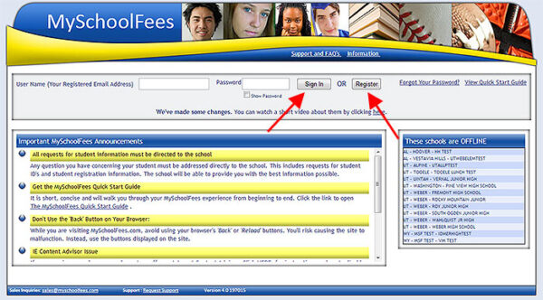 Paying with MySchoolFees.com – Register4Comps.com
